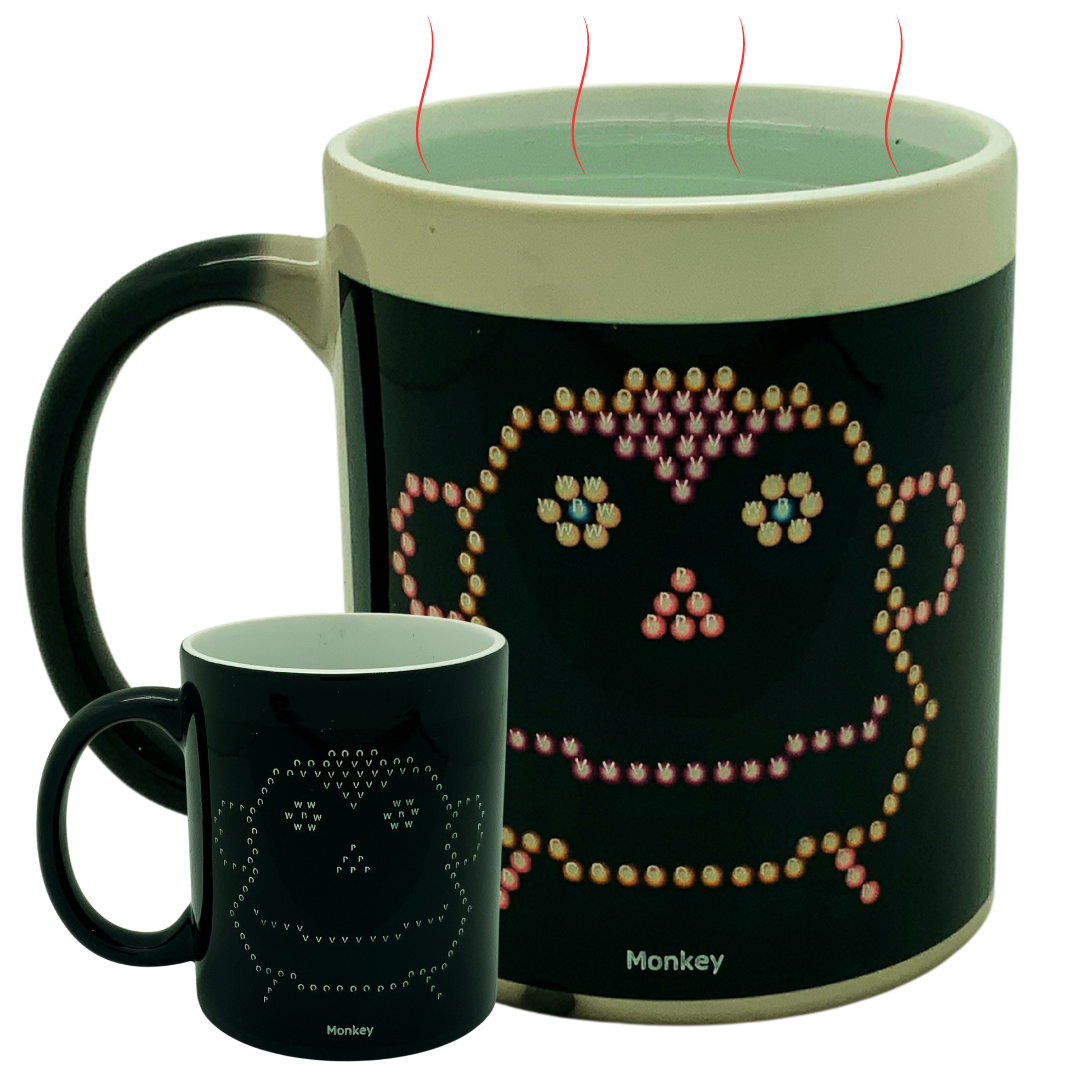 IllumiPeg Monkey Heat Changing IllumiMug 11 oz Ceramic Mug