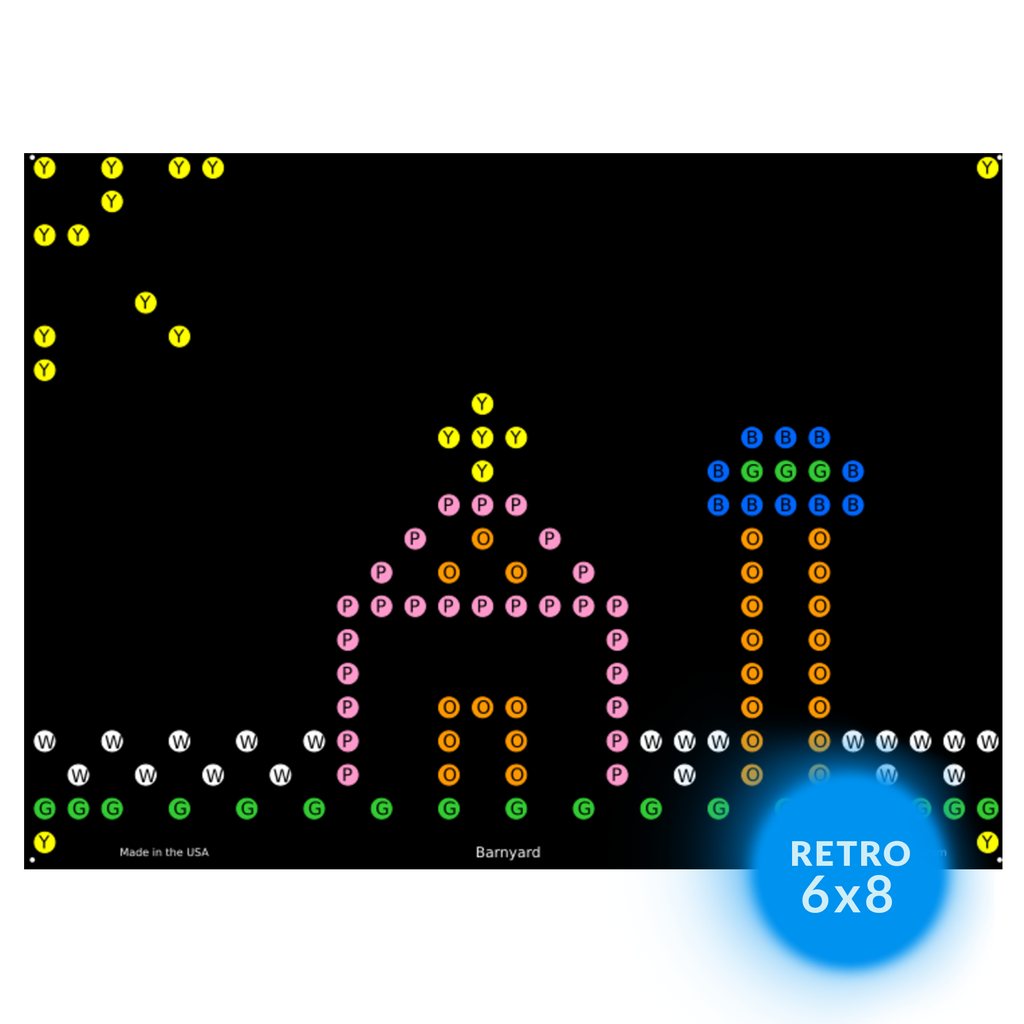 Alphabet Lite Brite Refills| Magic Screen Refill Sheets — IllumiPeg