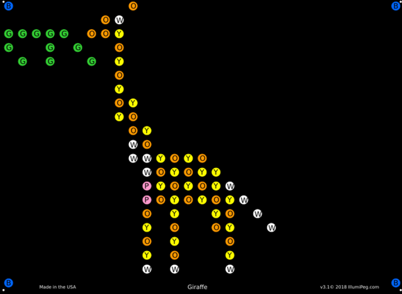 Lite Brite Refill: Zoo | Patterns For Create With Light/Magic Screen ...